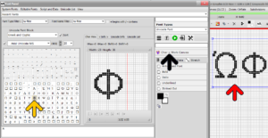 Import a Unicode Character into Work Canvas - Bitmap2LCD Software Tool ...