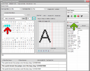Import System Chars into the Font Editor - Bitmap2LCD Software Tool ...