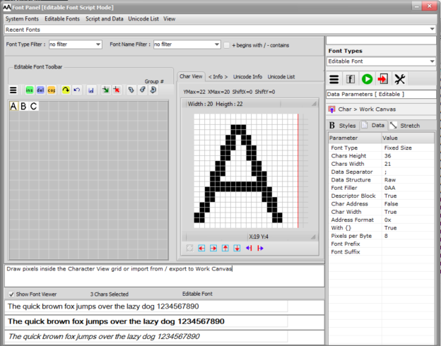 GLCD Editable Fonts - Bitmap2LCD Software Tool Blog :: about GLCD ...