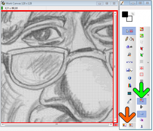 An example of an image import and resize in Bitmap2LCD - Bitmap2LCD ...