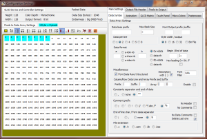 Bitmap2LCD : The Configuration Settings Window - Bitmap2LCD Software Tool Blog :: about GLCD ...