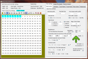 Bitmap2lcd : Output of an Array of [ Arrays of Pixel lines ...