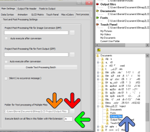 Bitmap2LCD : Text processing on multiple files located in a folder - Bitmap2LCD Software Tool ...