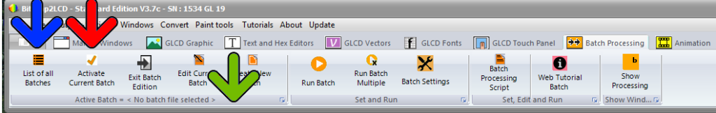Bitmap2LCD : Activate a Processing Batch - Bitmap2LCD Software Tool Blog :: about GLCD displays ...