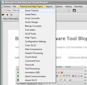 How to use bitmap2LCD ? A Short Tutorial - Bitmap2LCD Software Tool Blog :: about GLCD displays ...