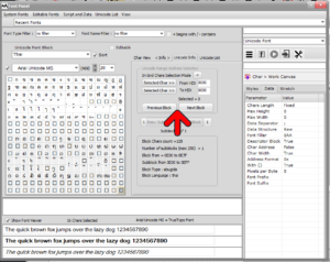 Bitmap2LCD :: Generating International Fonts / Characters - Bitmap2LCD ...