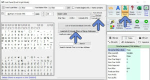 Export a List of Unicode Char(s) to Data - Bitmap2LCD Software Tool ...
