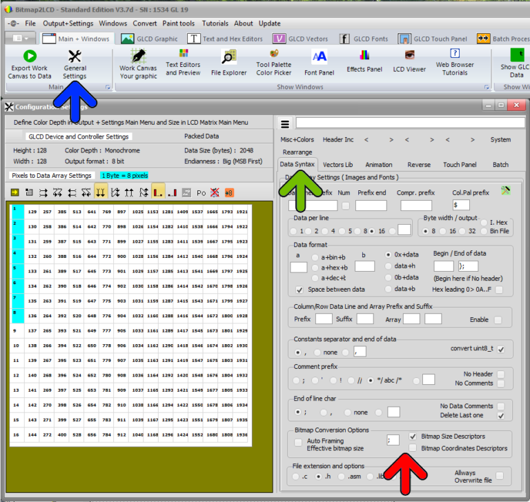 Convert a Bitmap to GLCD - Bitmap2LCD Software Tool Blog :: about GLCD displays and Programming