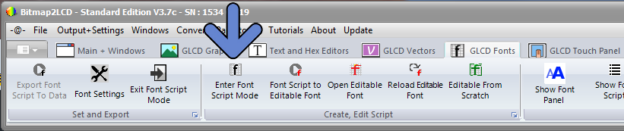 Glcd Font Editor Bitmap2lcd Software Tool Blog About Glcd Displays And Programming