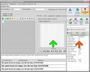 Editable Custom Font From Scratch - Bitmap2LCD Software Tool Blog ...