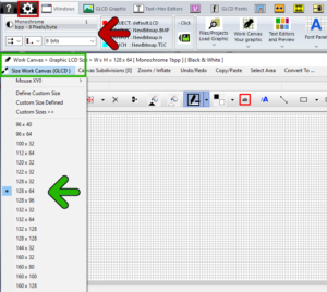 Getting Started > Basic Settings | Bitmap2LCD Software Tool Blog :: about GLCD displays and ...